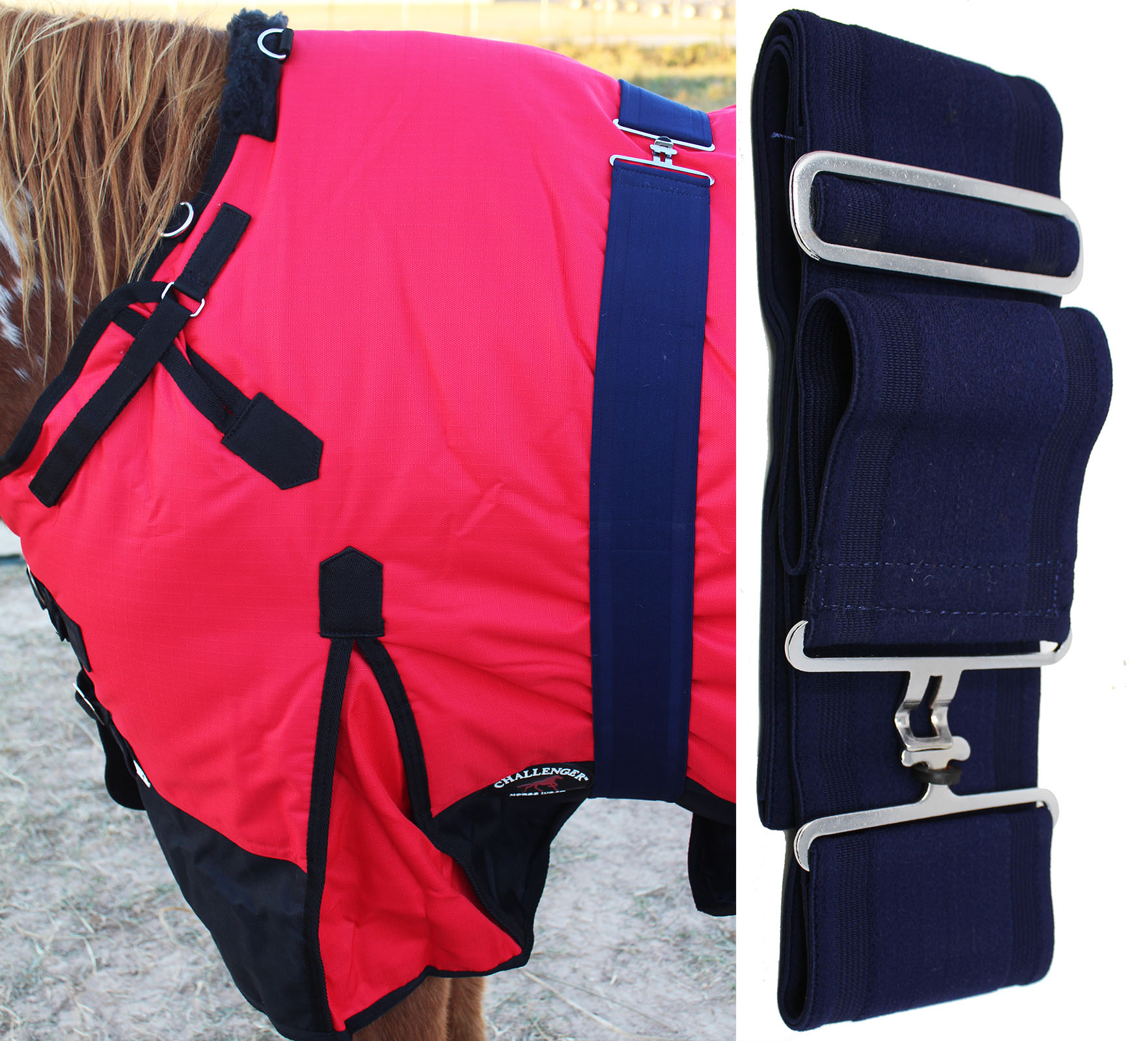 Horse Blanket Sheet Cooler Adjustable Elastic Surcingle Replacement ...