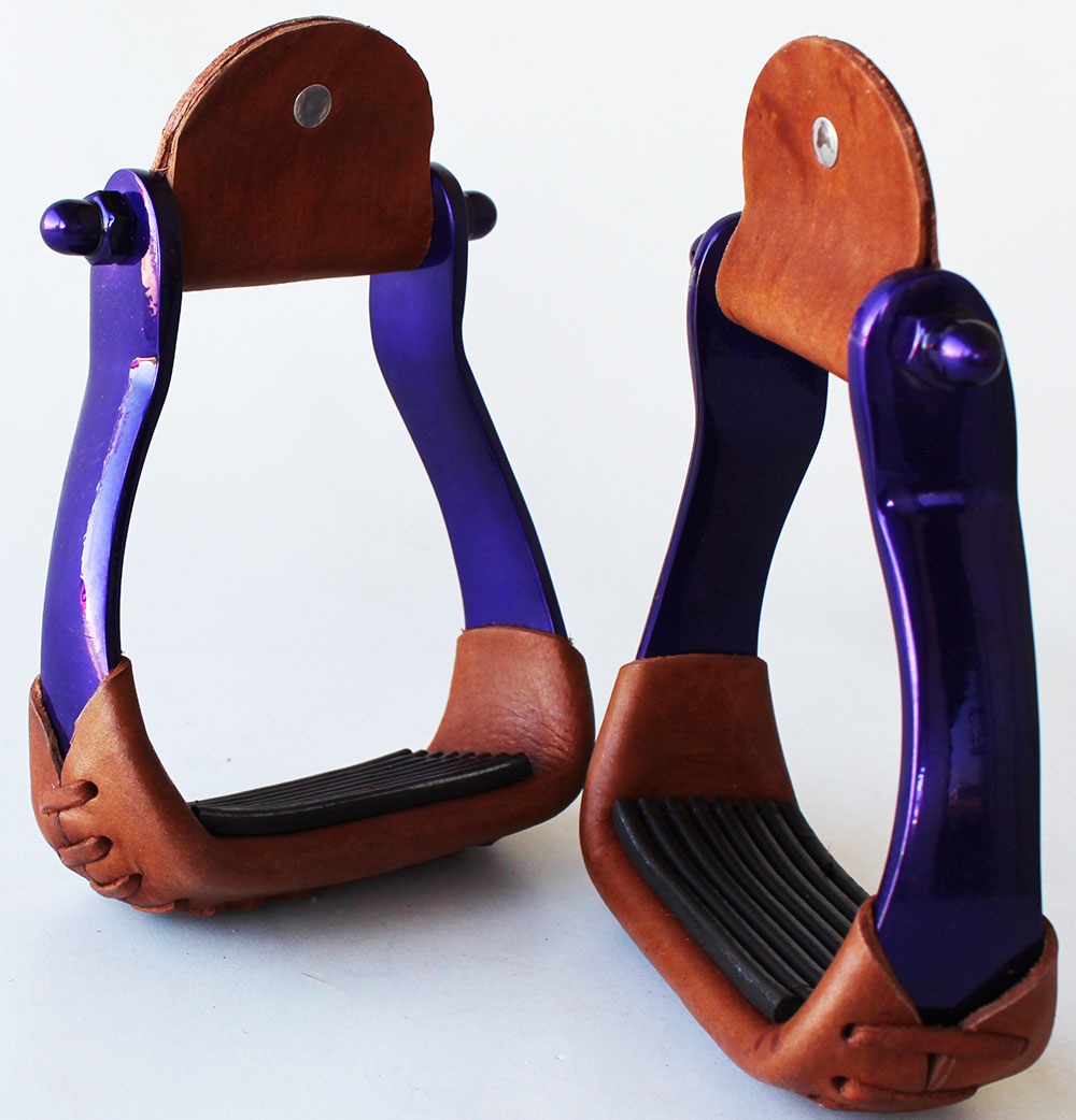Horse Western Saddle Tack Barrel Racing Aluminium Stirrups 5181 | eBay